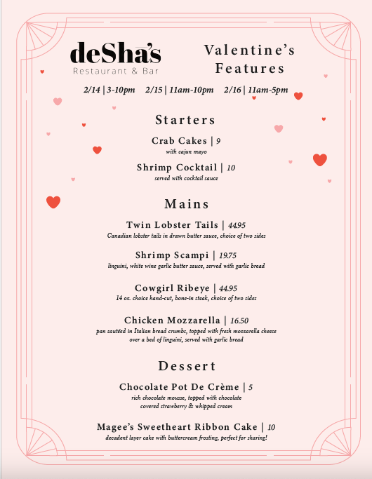 Food & Drink | deSha's